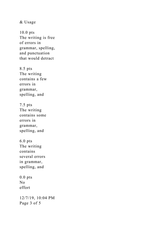 Week 6 Assignment PowerPoint PresentationDue Monday by 1.docx | Resume Writing and Advice | Job ...