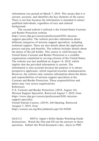 Week 6 CAREER AWARENESS ASSIGNMENT outline Technical Management .docx