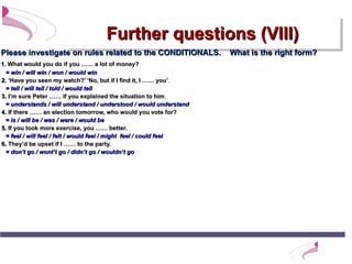 Week 6. Conditional Sentences POWER POINT | PPT