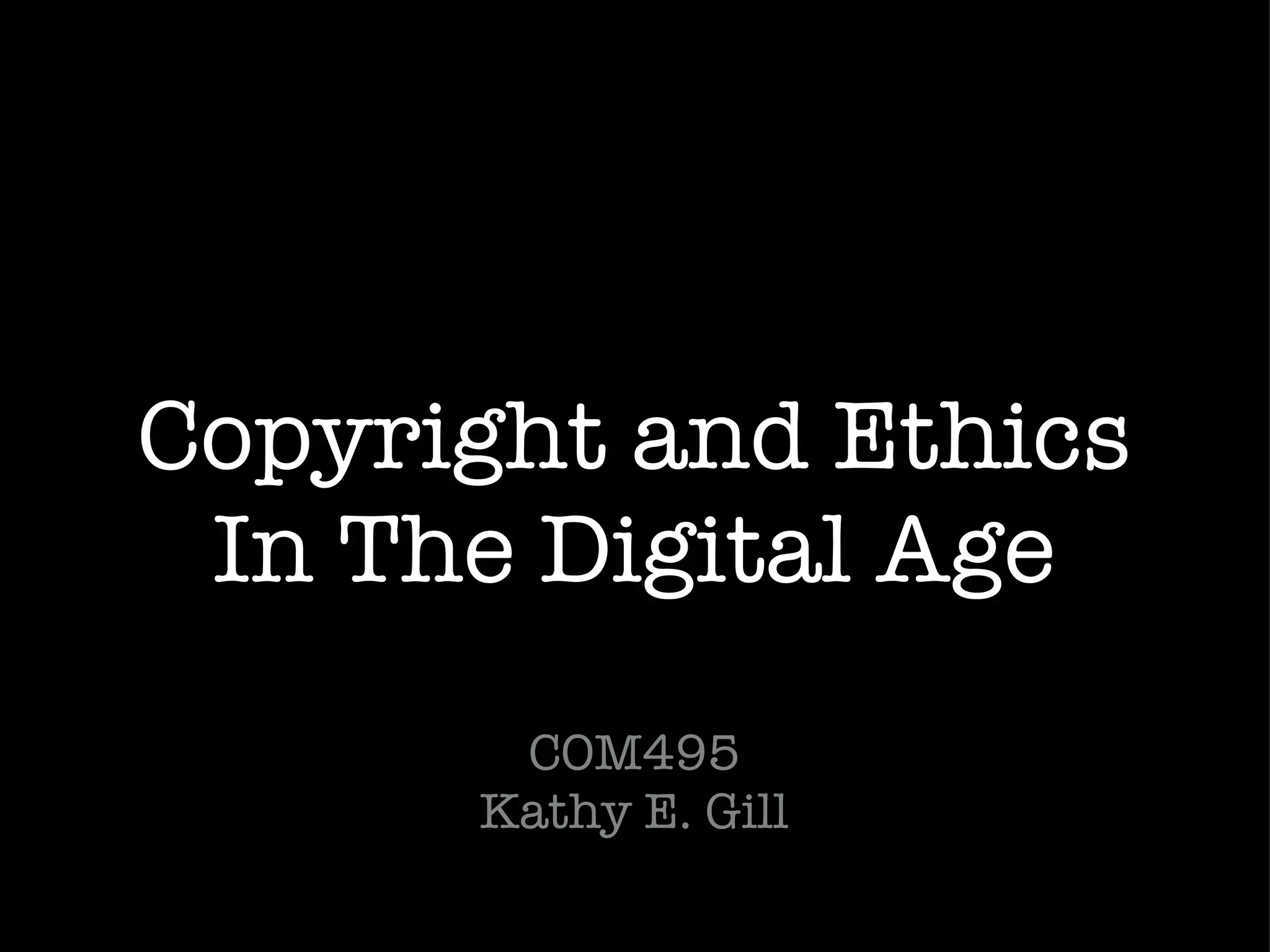 Copyright and Ethics In Digital Age | PPT
