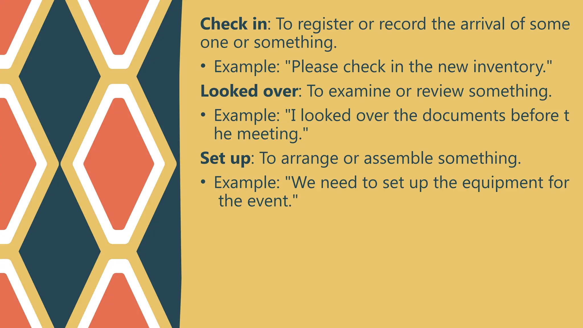 phrasal verbs used at work , lists with meaning and exercises .pptx