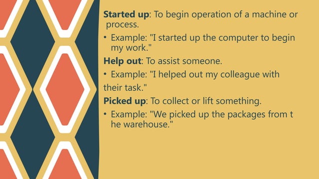 phrasal verbs used at work , lists with meaning and exercises .pptx