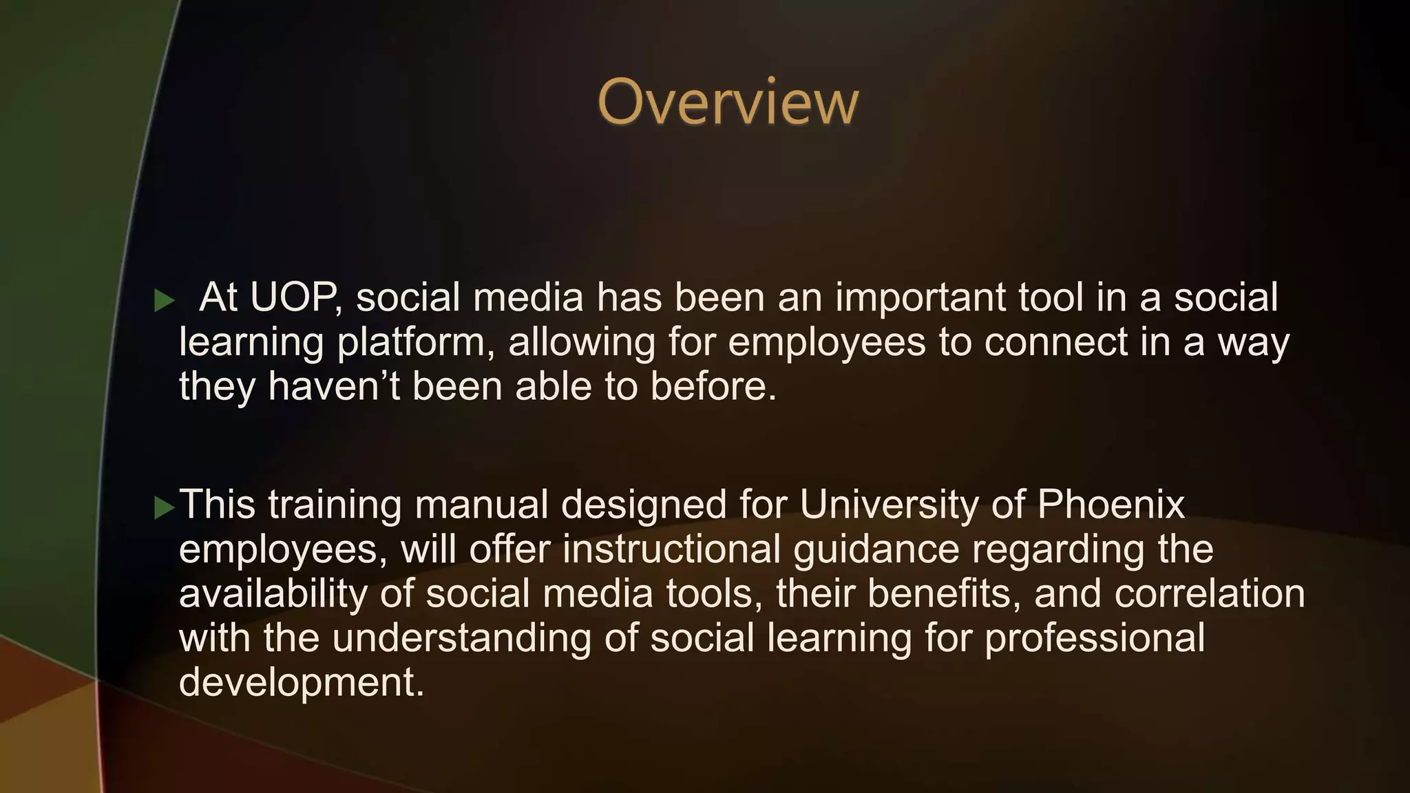 Week 6 final power point training manual | PPT