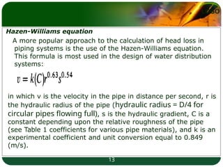 Week 6 Fluid Dynamics and Flow in Pipes .pptx