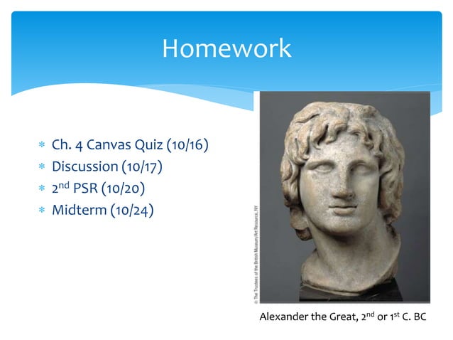 Weeks 6 and 7 (Classical and Hellenistic Greece) | PPT