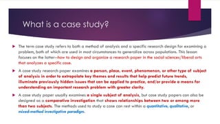 Week 6 introduction to case study | PPT