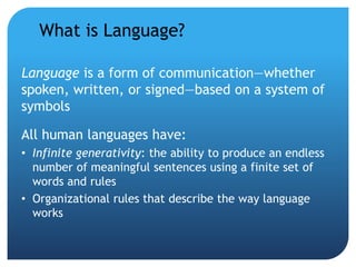 Week 6 Language Development | PPTX