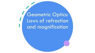 Law of refraction and lens magnification.pptx