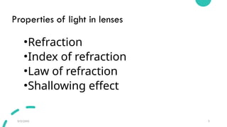 Law of refraction and lens magnification.pptx