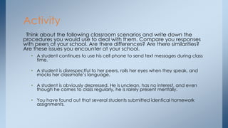 Week 6 m.fowler classroom management tutorial | PPT