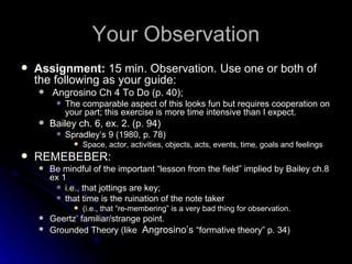 Method & Observation | PPT