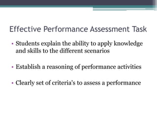 Week 6 performance assessment pp | PPTX | Educational Assessment ...