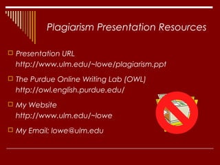 Week6plagiarismppt eng1060 ppt | PPT