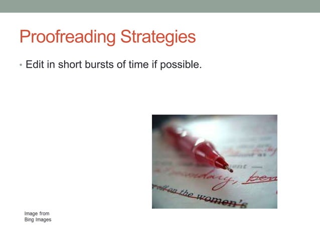 Proofreading Strategies | PPTX