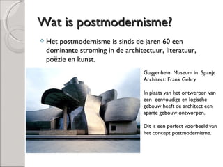 Week 6 referaat postmodernisme en televisie | PPT