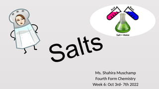 Salts Powerpoint preparation types description | PPTX