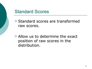 Standard Scores | PPT