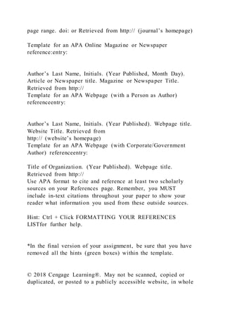 Week 6 summative assessment your nameedu 645 | DOCX