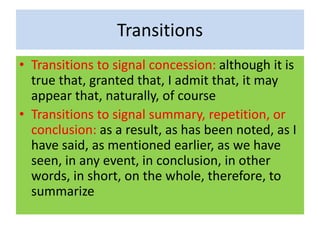 Transitions and Revisions | PPTX