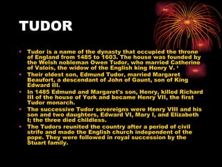 Week 6 Tudor England | PPT