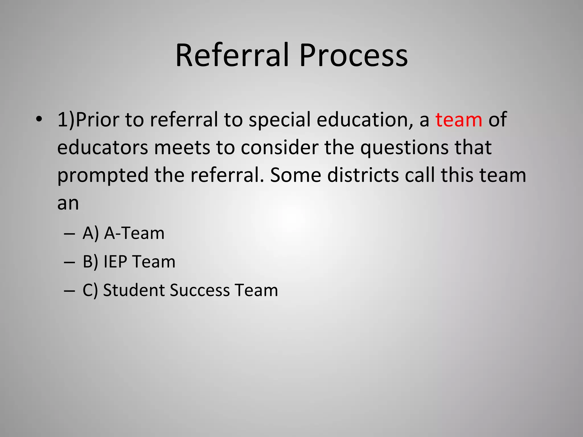 Notes on Special Education | PPT