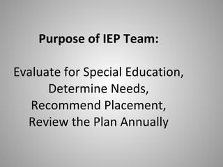 Notes on Special Education | PPT