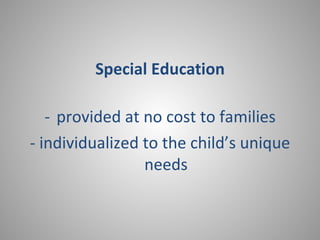 Notes on Special Education | PPT