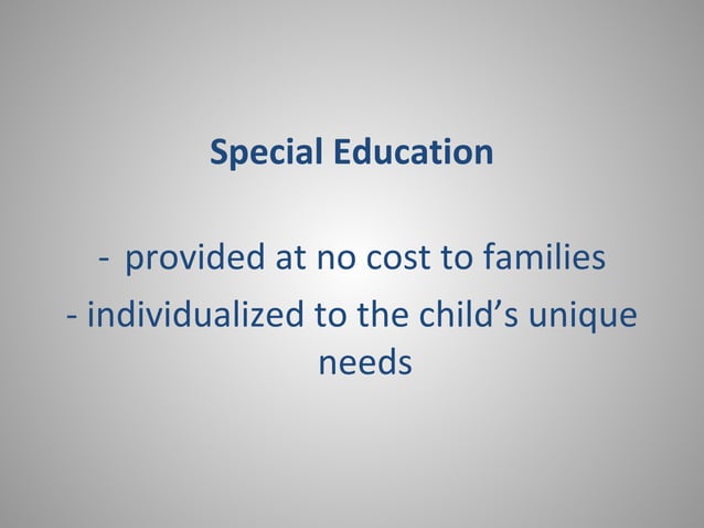 Notes on Special Education | PPT
