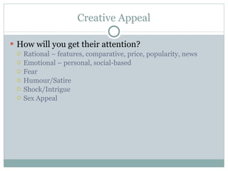 Week 7: Campaigns | PPT | Marketing and Advertising | Business