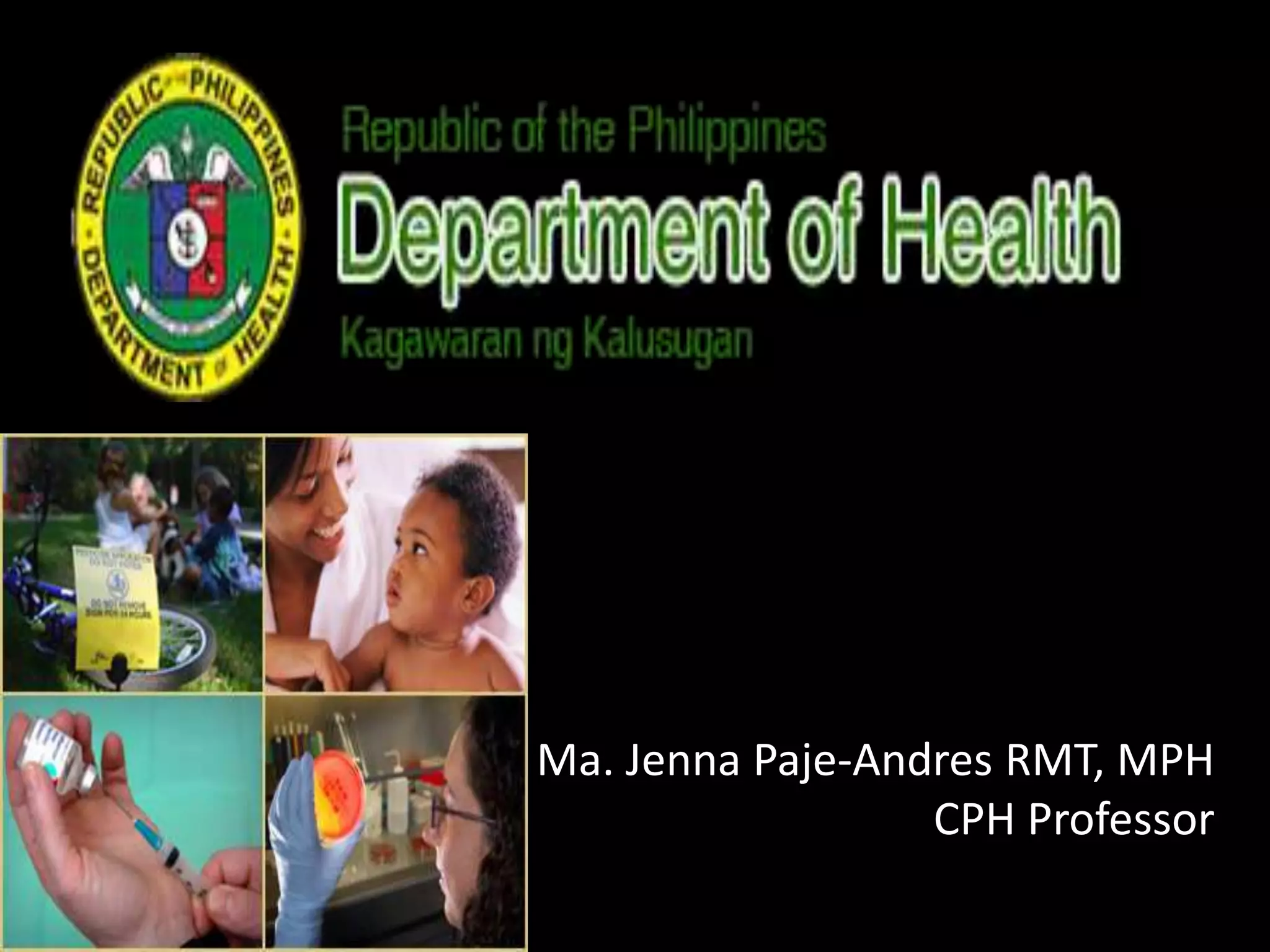 Community and Public Health (Week 7) | PPTX