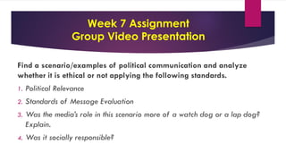 Week 7.2 political communication | PDF