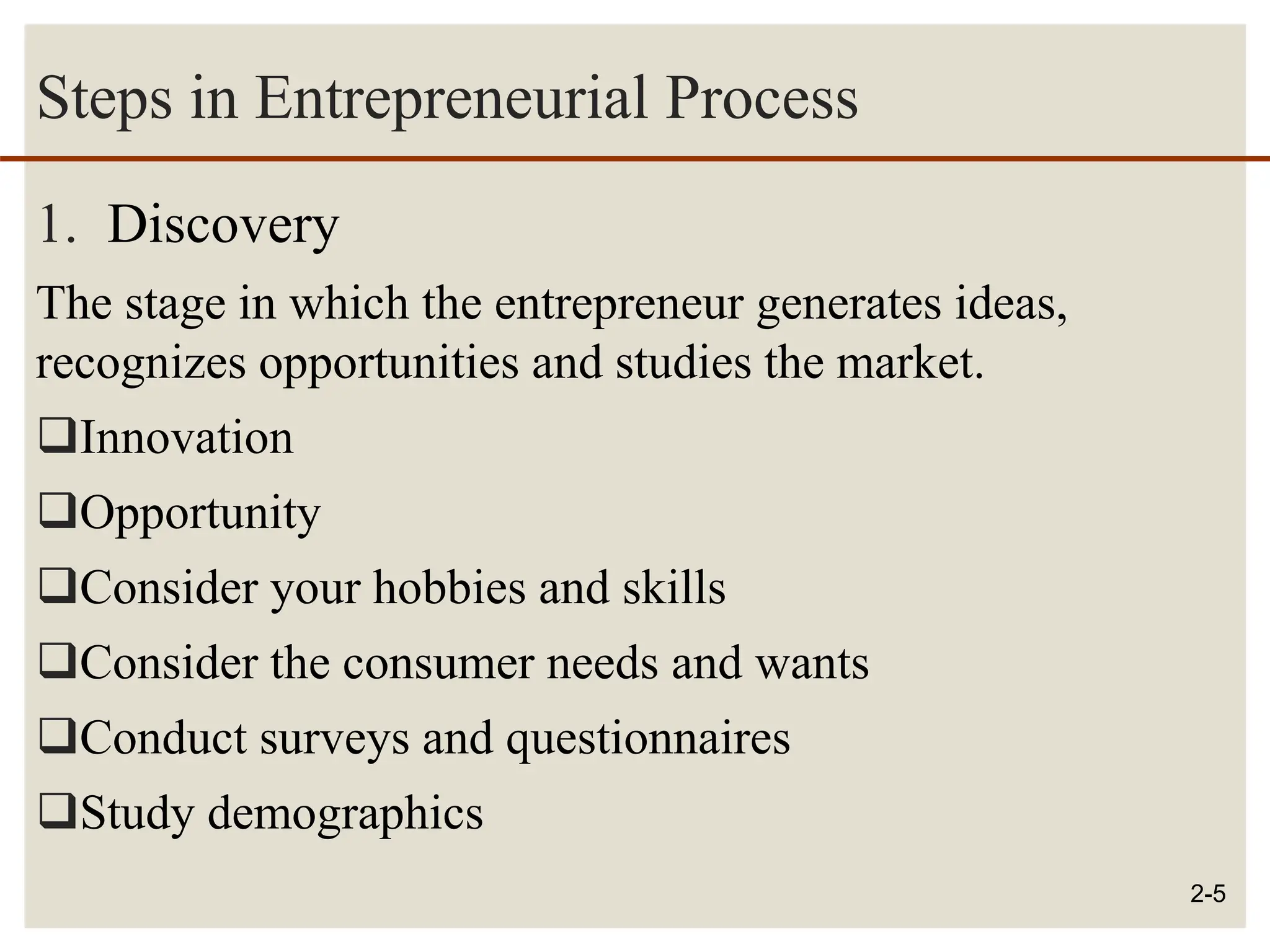 Entrepreneurial process in entrepreneurship | PPT