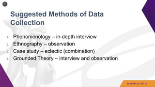 Data Collection for Qualitative Research | PPT