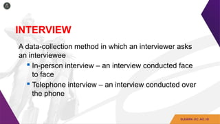 Data Collection for Qualitative Research | PPT
