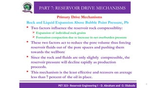 Reservoir Drive Mechanisms in Reservoir Engineering | PPT
