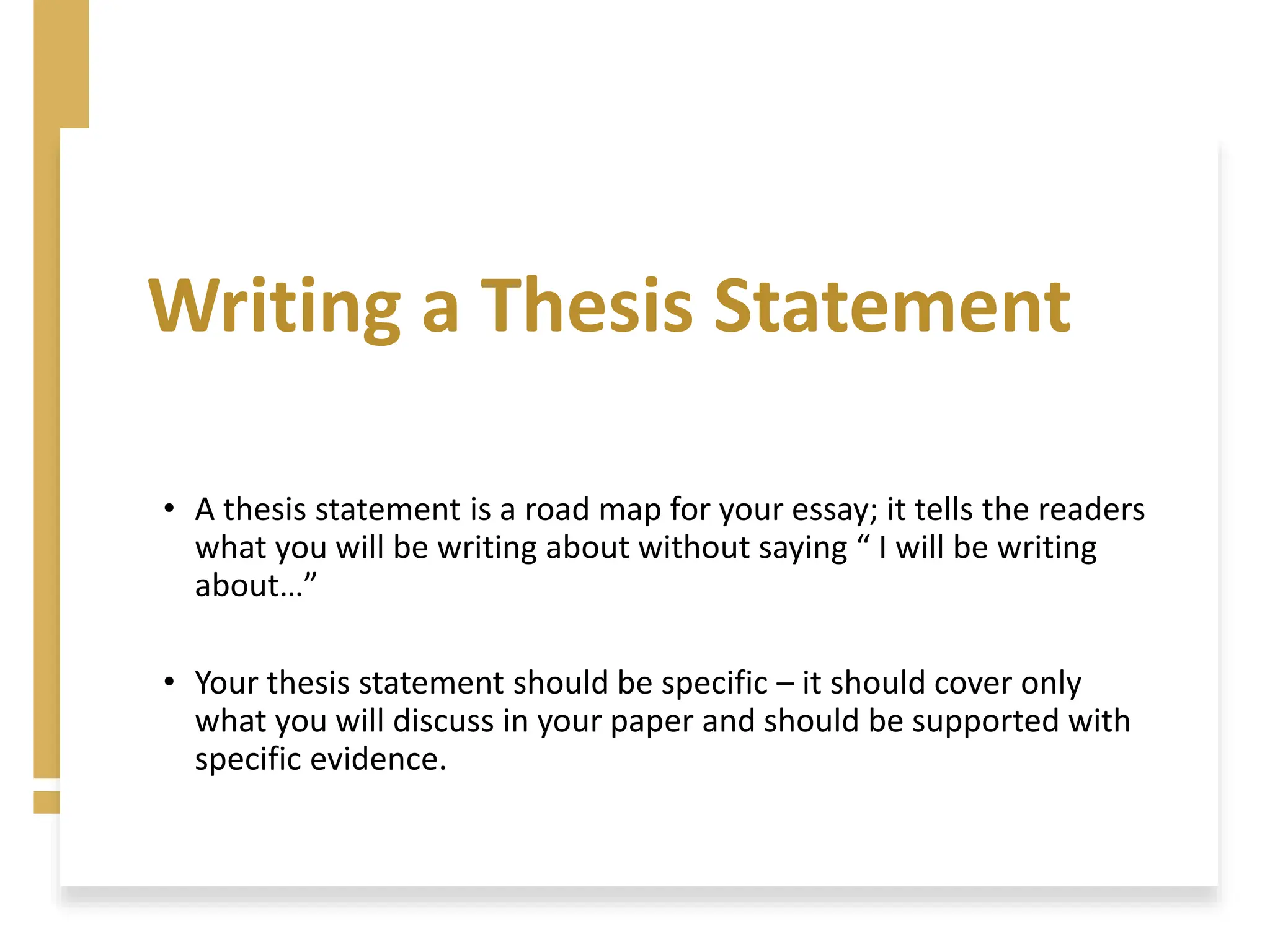 Building a Paper (Thesis statement and Detailed Outline).pptx