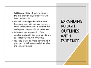Building a Paper (Thesis statement and Detailed Outline).pptx