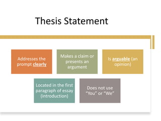 Building a Paper (Thesis statement and Detailed Outline).pptx