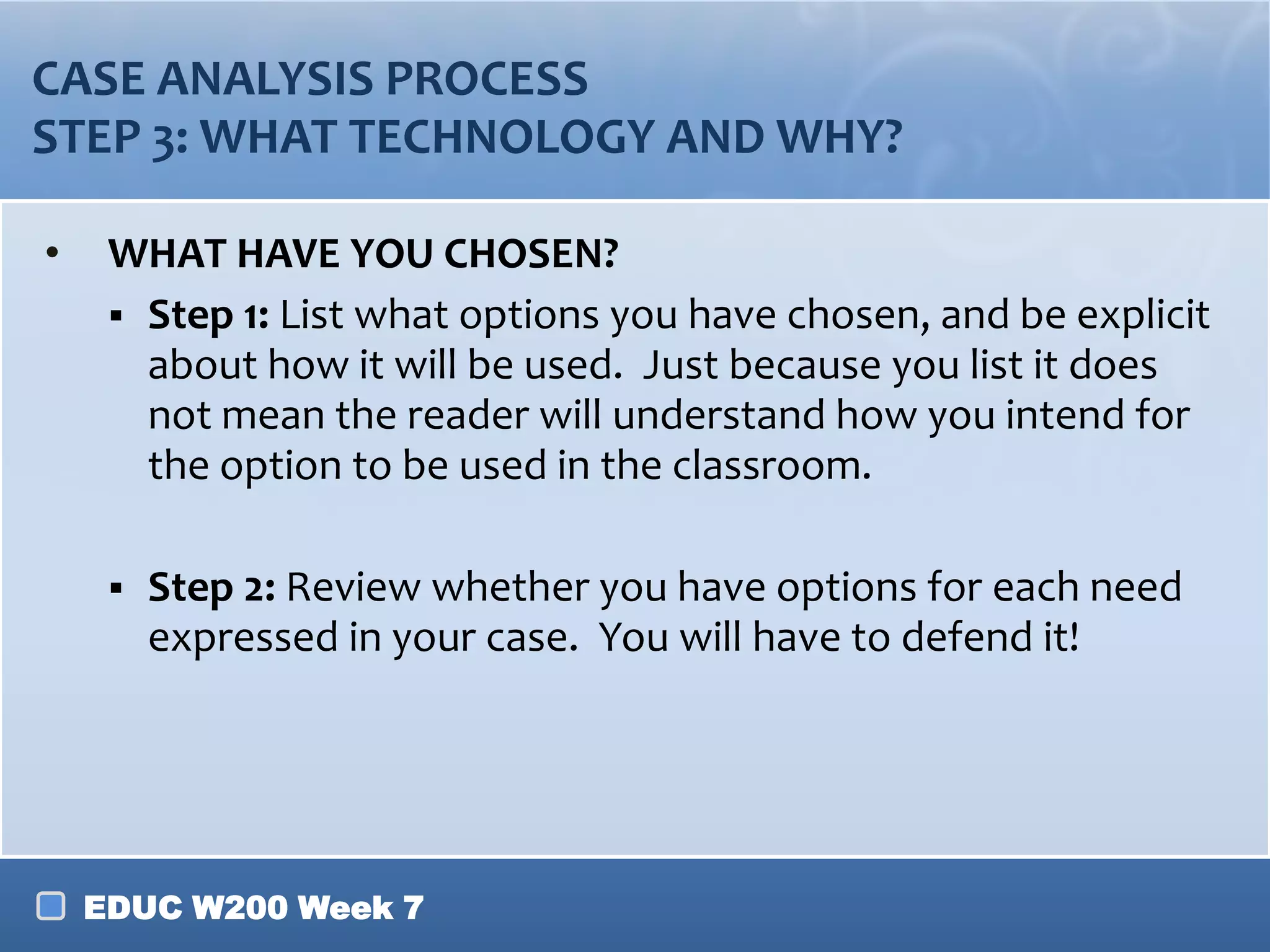 Week7 caseanalysis f2013 | PPT