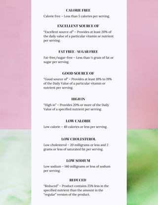 Cracking the Food Label Code | PDF