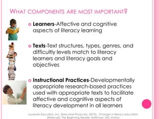 Creating a Literate Environment in the Preschool Classroom | PPTX ...