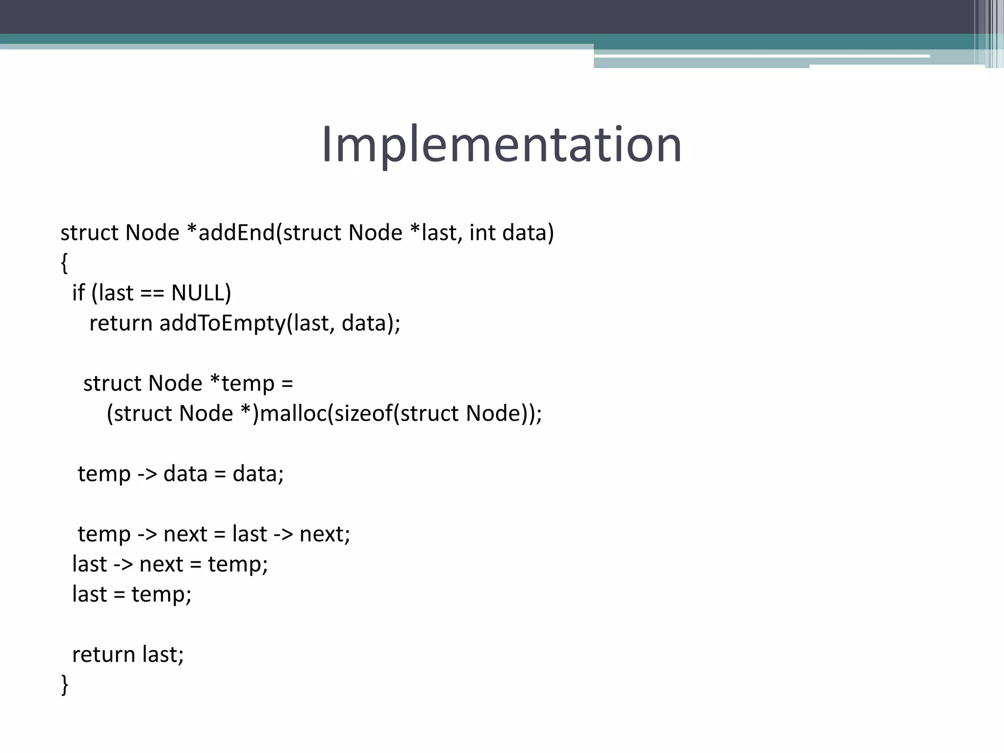 Doubly & Circular Linked Lists | PPTX | Programming Languages | Computing