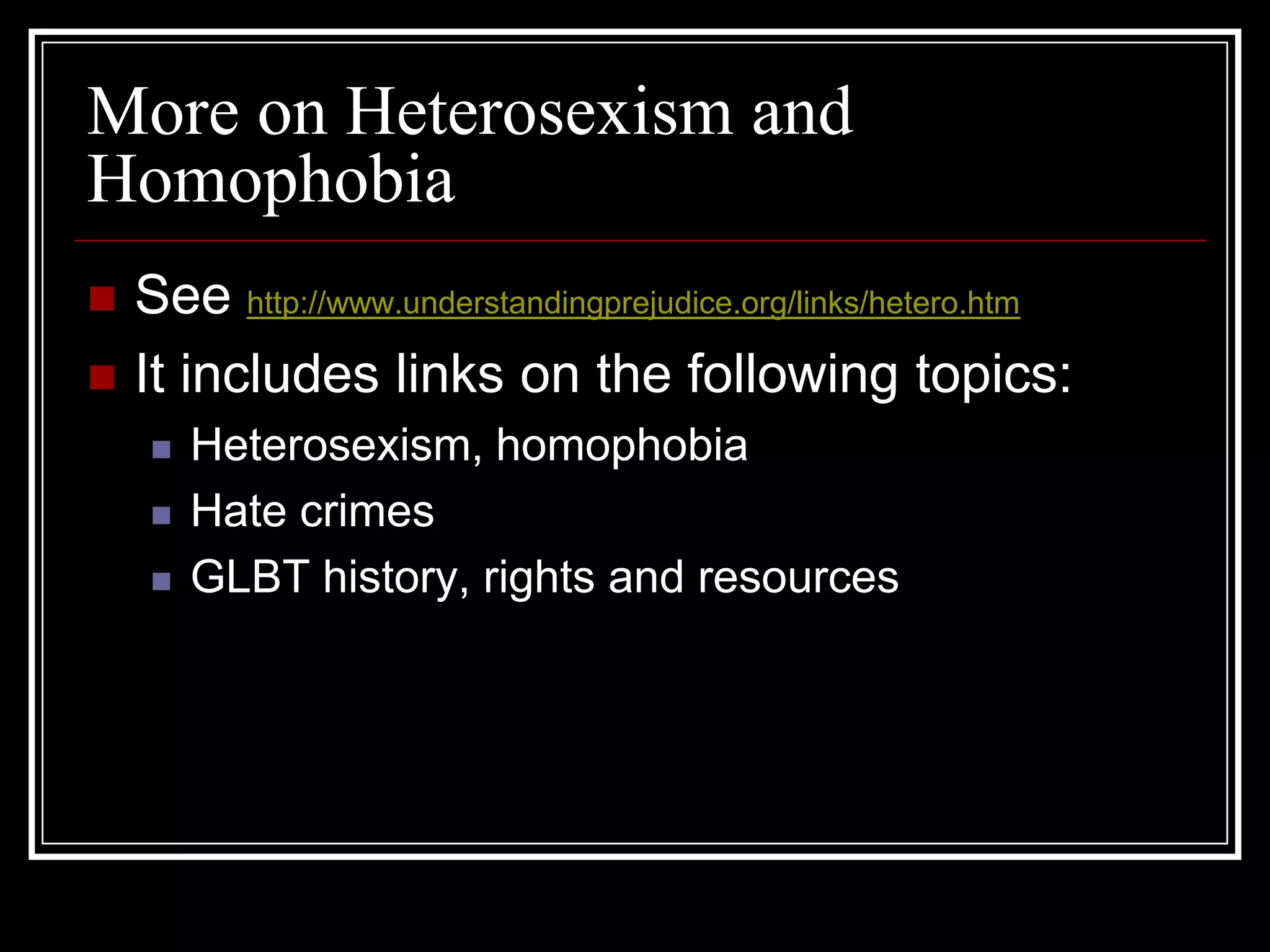 Heterosexism | PPTX