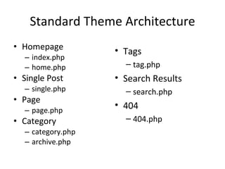 Week 7 introduction to theme development | PPT | Web Design and HTML ...