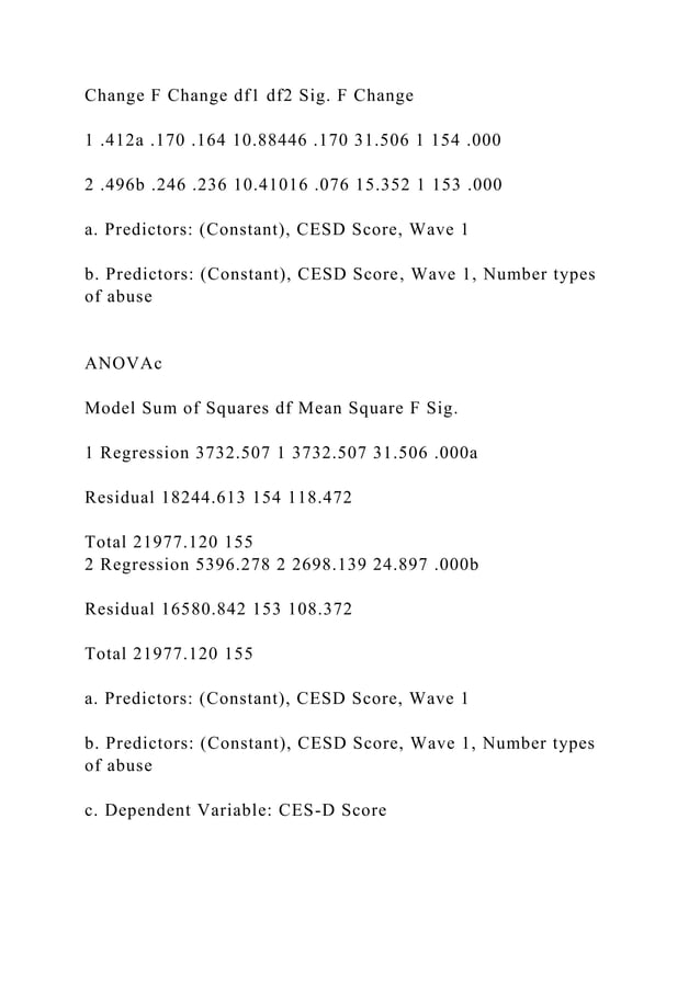 Week 7 - Linear Regression Exercises SPSS Output Simple.docx