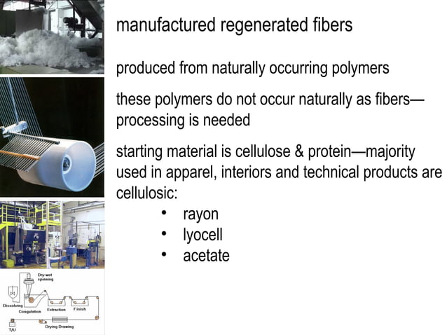 manufactured regenerated fibers | PPT