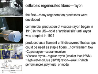 manufactured regenerated fibers | PPT