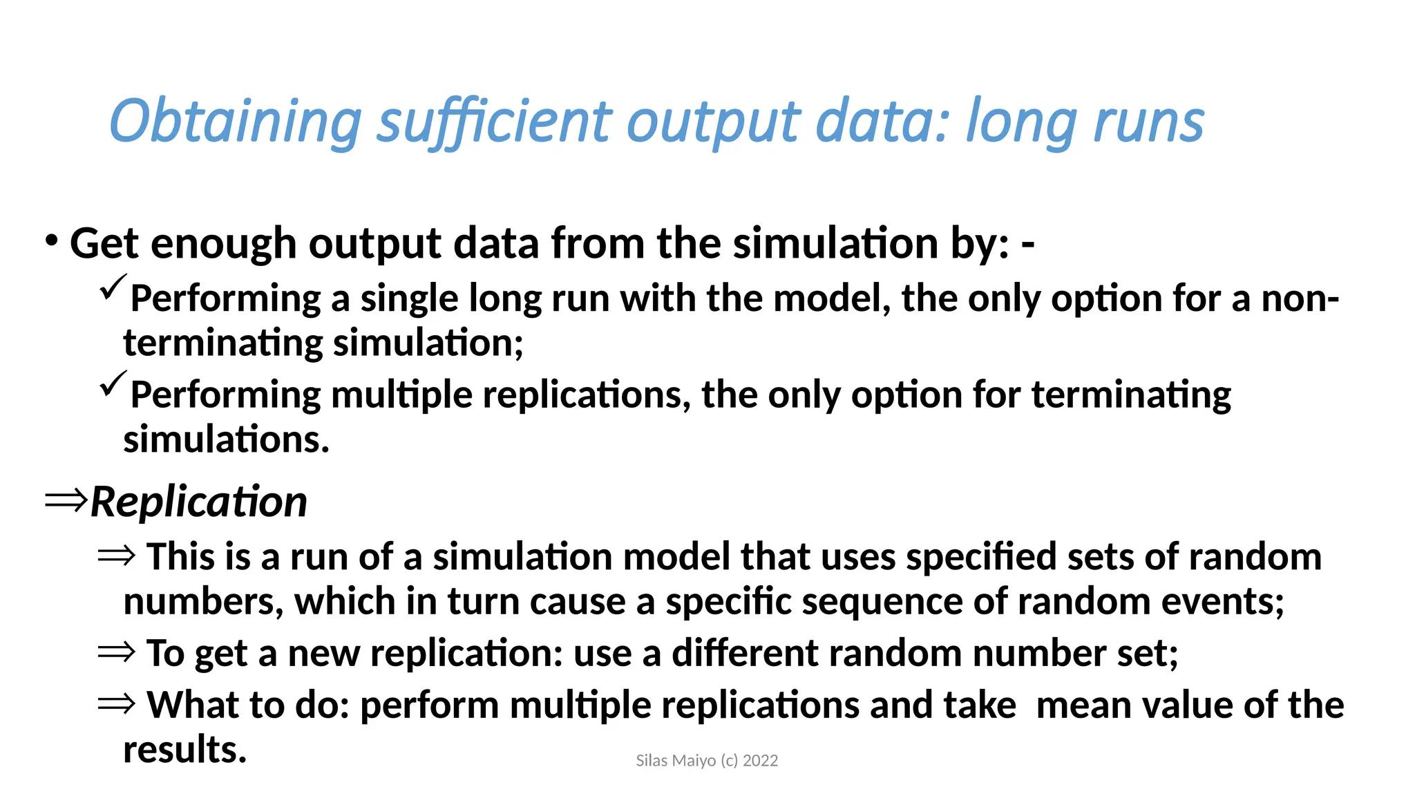 Week 7 - Model Experiementation ibn simulation modelling | PPTX
