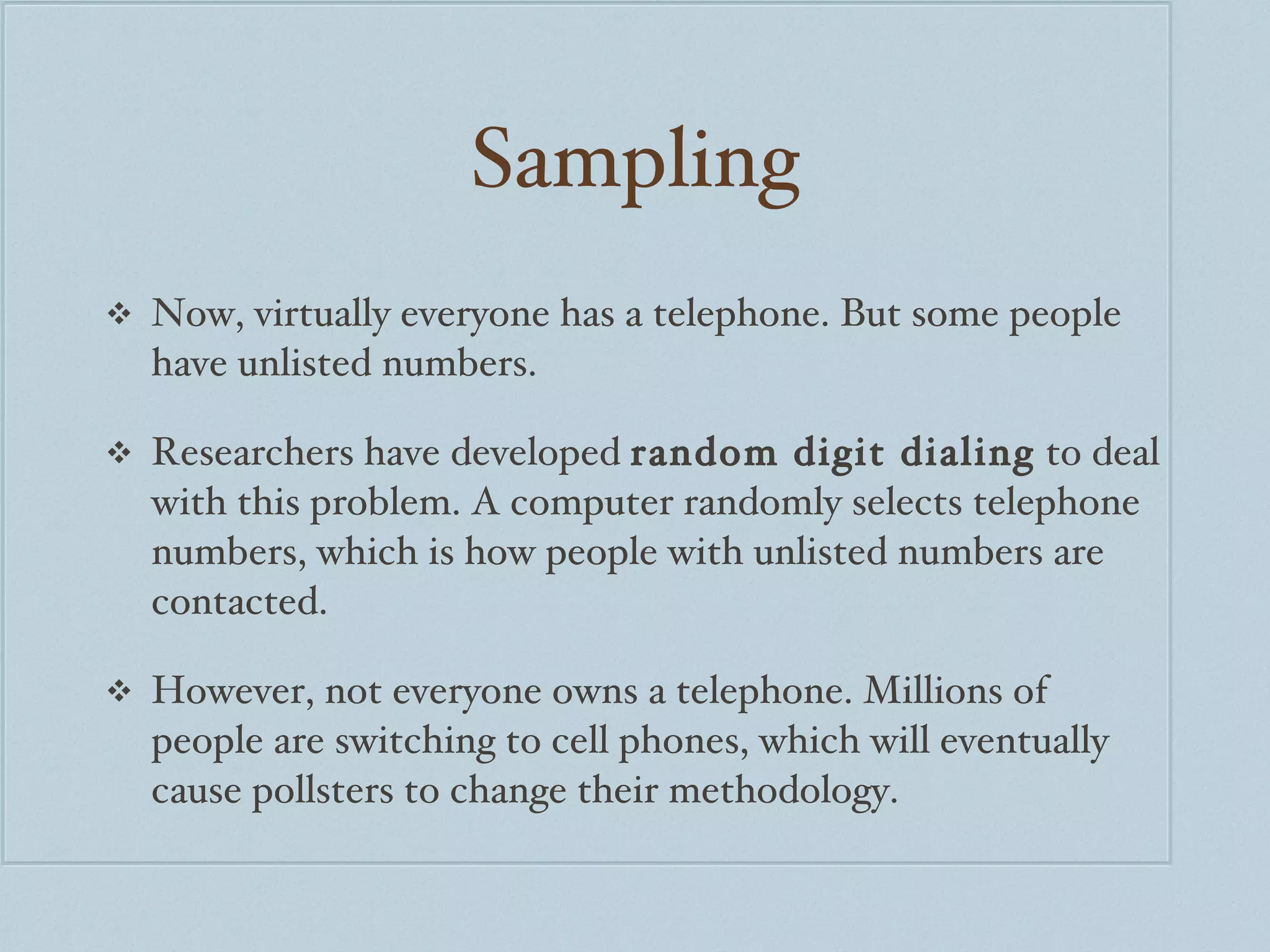 Week 7 - sampling | PPT