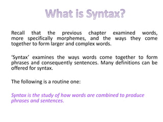 Syntax | PPT